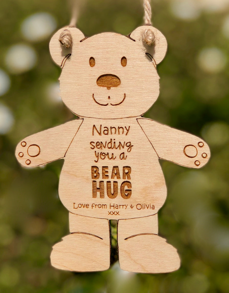 Personalised BEAR HUG Gift – Quirki Works Gifts